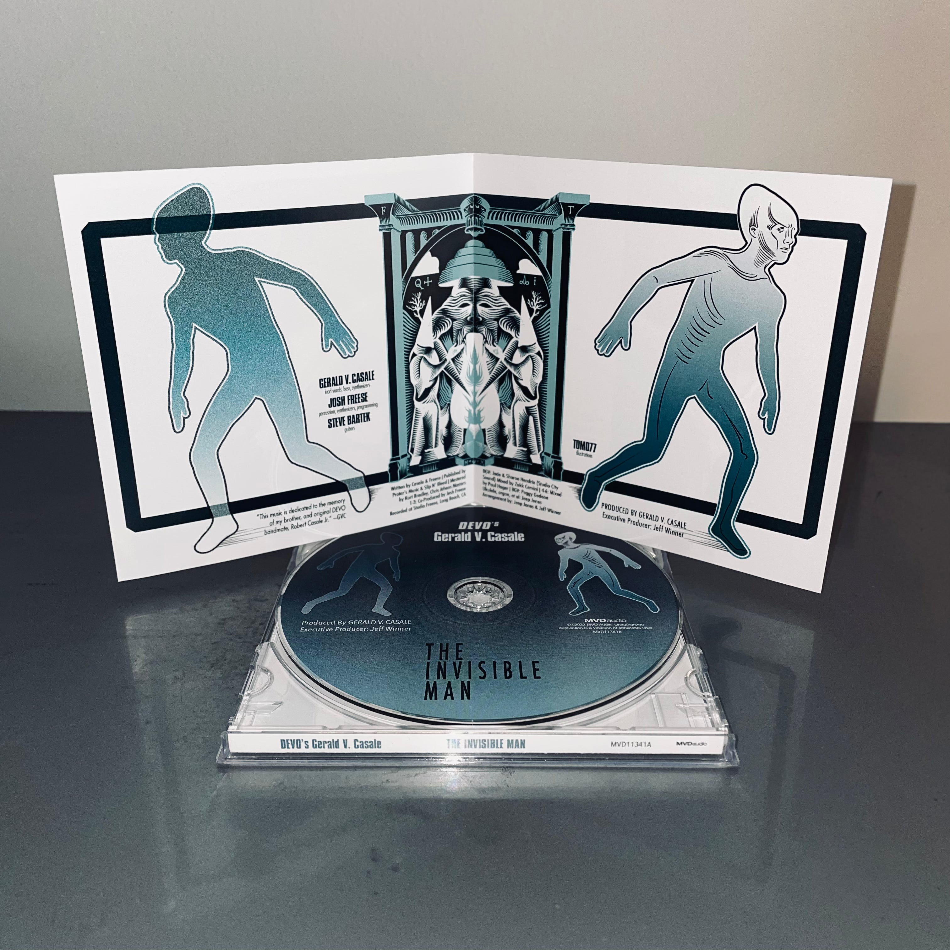 COMPACT DISC: 6-Track EP | "The Invisible Man" + Free bonus 4x4-inch G – DEVO's Gerald V. Casale ...